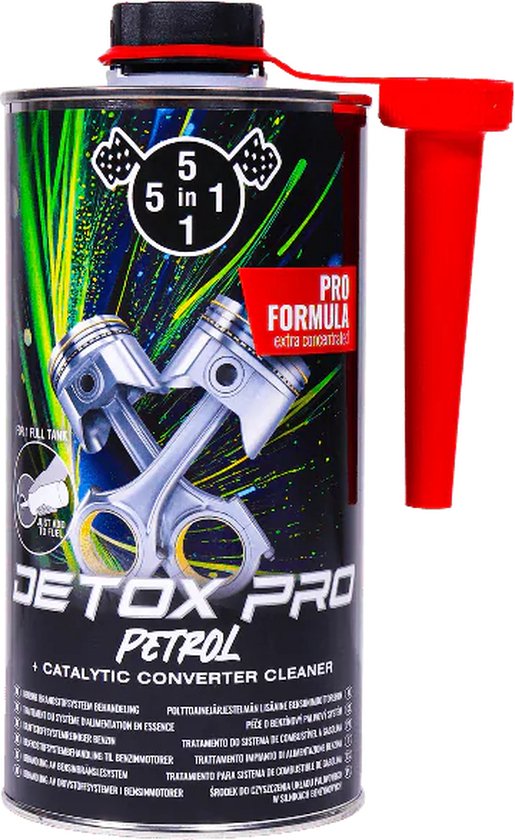 5in1 Petrol Detox Pro 1Liter - Benzine Reiniger en Smeermiddel | bol