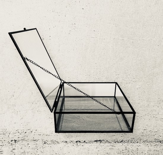 By Maes - Herinneringsdoos - Memory box baby - glazen box - 20 x 20 x 7 ...