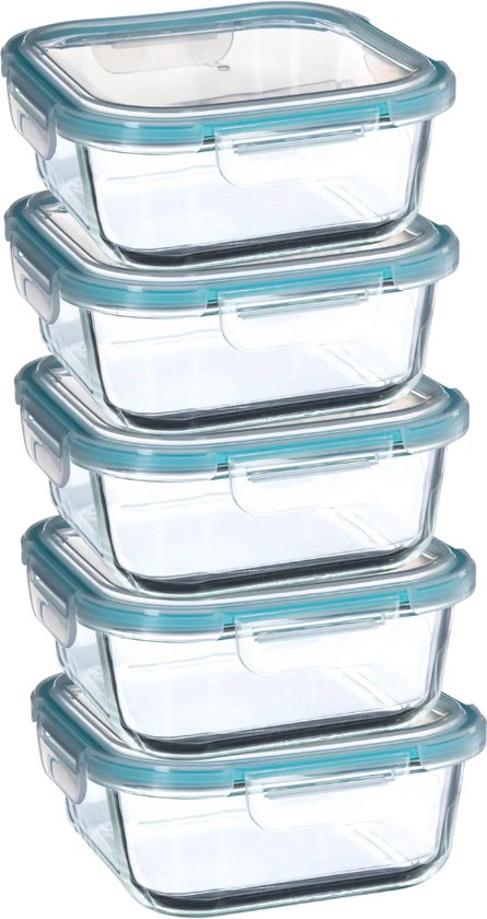 Vershouddoos Met Deksel - Glas - 1.18 l - 5 stuks | bol