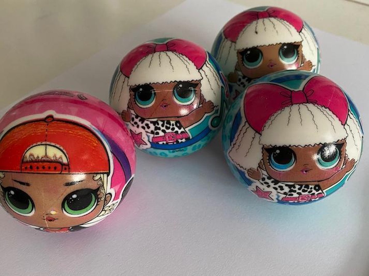 Set van 4 LOL speelballetjes 5,5 cm. | bol.com