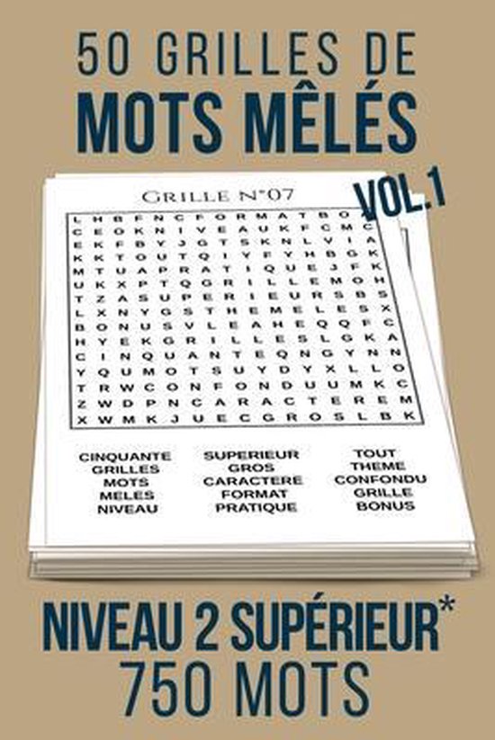 50 grilles de mots meles Niveau 2 superieur*, Meli Mes Mots ...