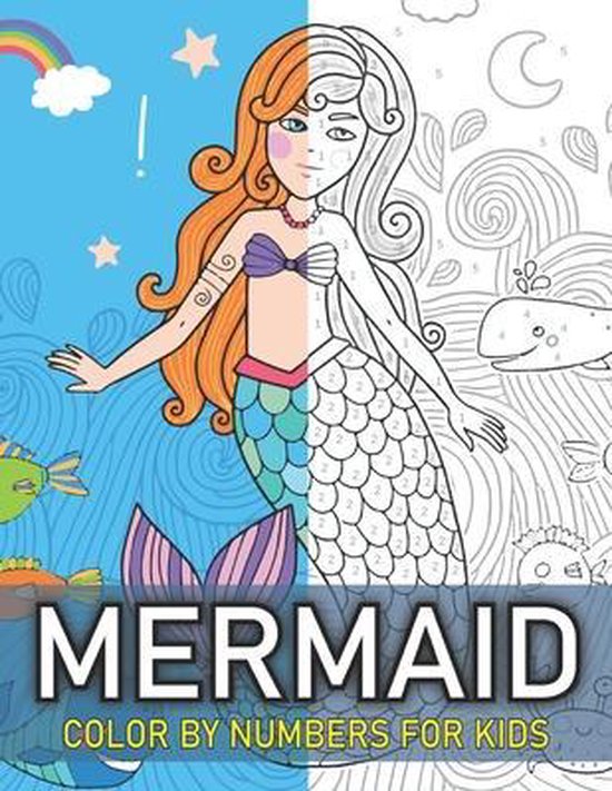 Mermaid Color By Number For Kids, Amanda Mays | 9798472602181 | Boeken ...