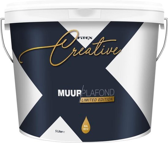 Fitex Creative Limited Edition Muur/Plafond Ral 9010 - Muurverf ...