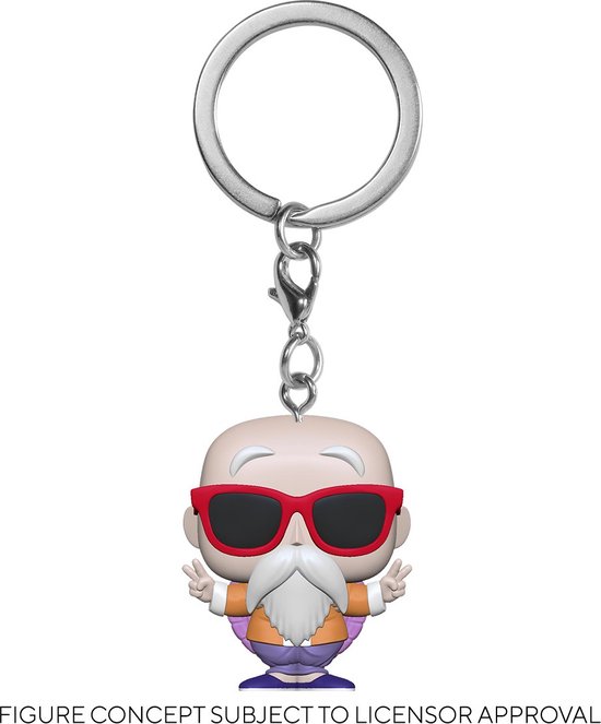 Funko Pocket Pop! Keychain: Dragon Ball Z - Master Roshi (Peace Sign) | bol