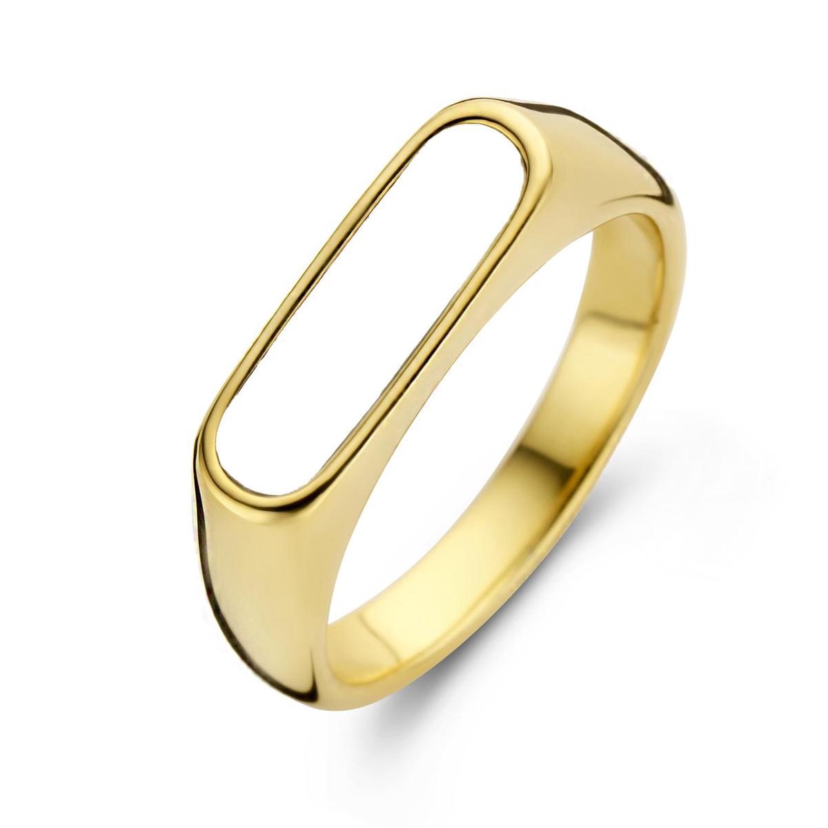 CO88 Collection 8CR-10034-52 Stalen Ring - Dames - Emaille Inleg ...