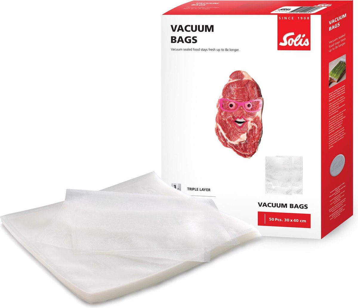 Solis Vacumeerzakken 30 X 40 Cm Vacu mzakken 50 Stuks Bol Solis Vacumeerzakken 30 X 40 Cm Vacu mzakken 50 Stuks Bol