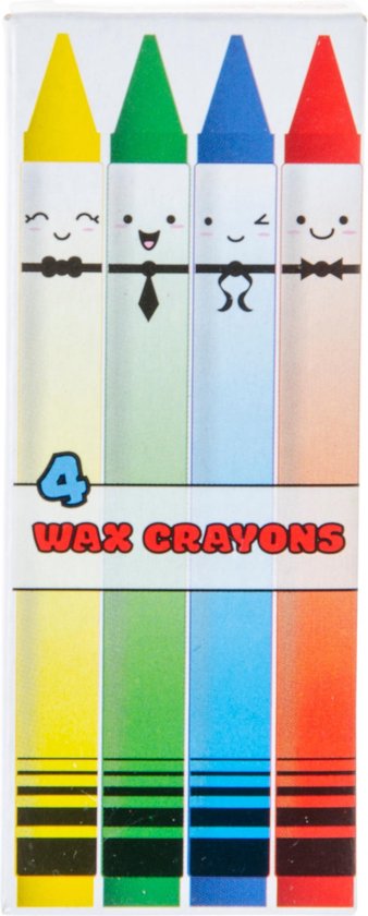 10 sets de crayons de cire 4 pièces (=40 crayons de cire) | bol