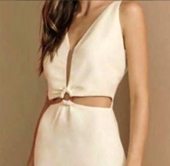 MKL - Dames lange zomerjurk - Kleur Cream - Braziliaanse Mode, - Lente/ Zomer - Chic... | bol.com