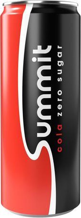 Summit Cola zero 33 cl per blik, tray 12 blikken | bol.com