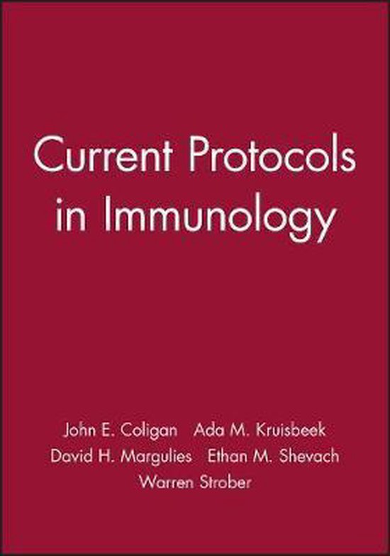 Current Protocols in Immunology | 9780471522768 | John E. Coligan ...