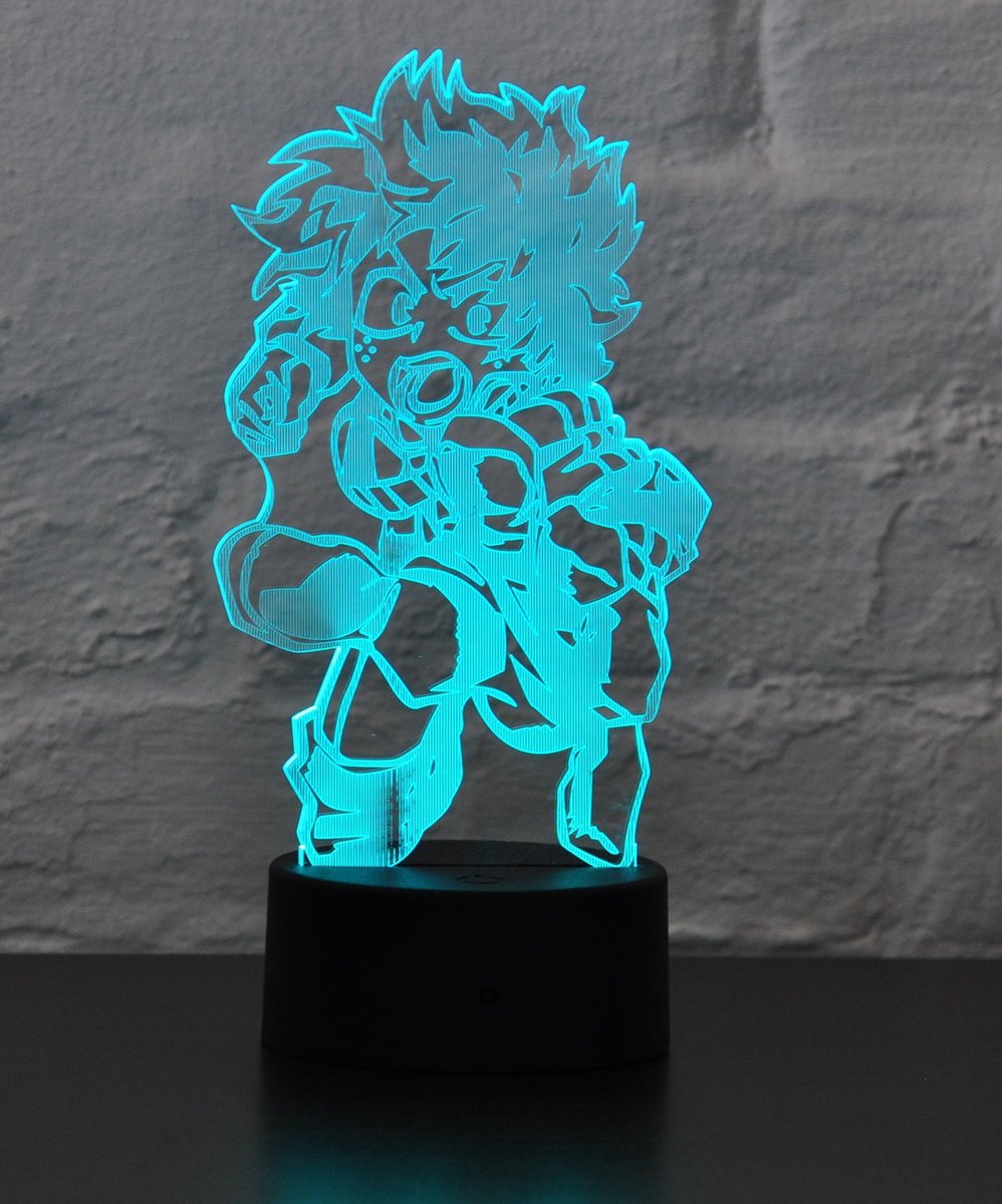 DawnLights - Deku Design - MHA - My Hero Academia - 3D Lamp - Led Licht ...