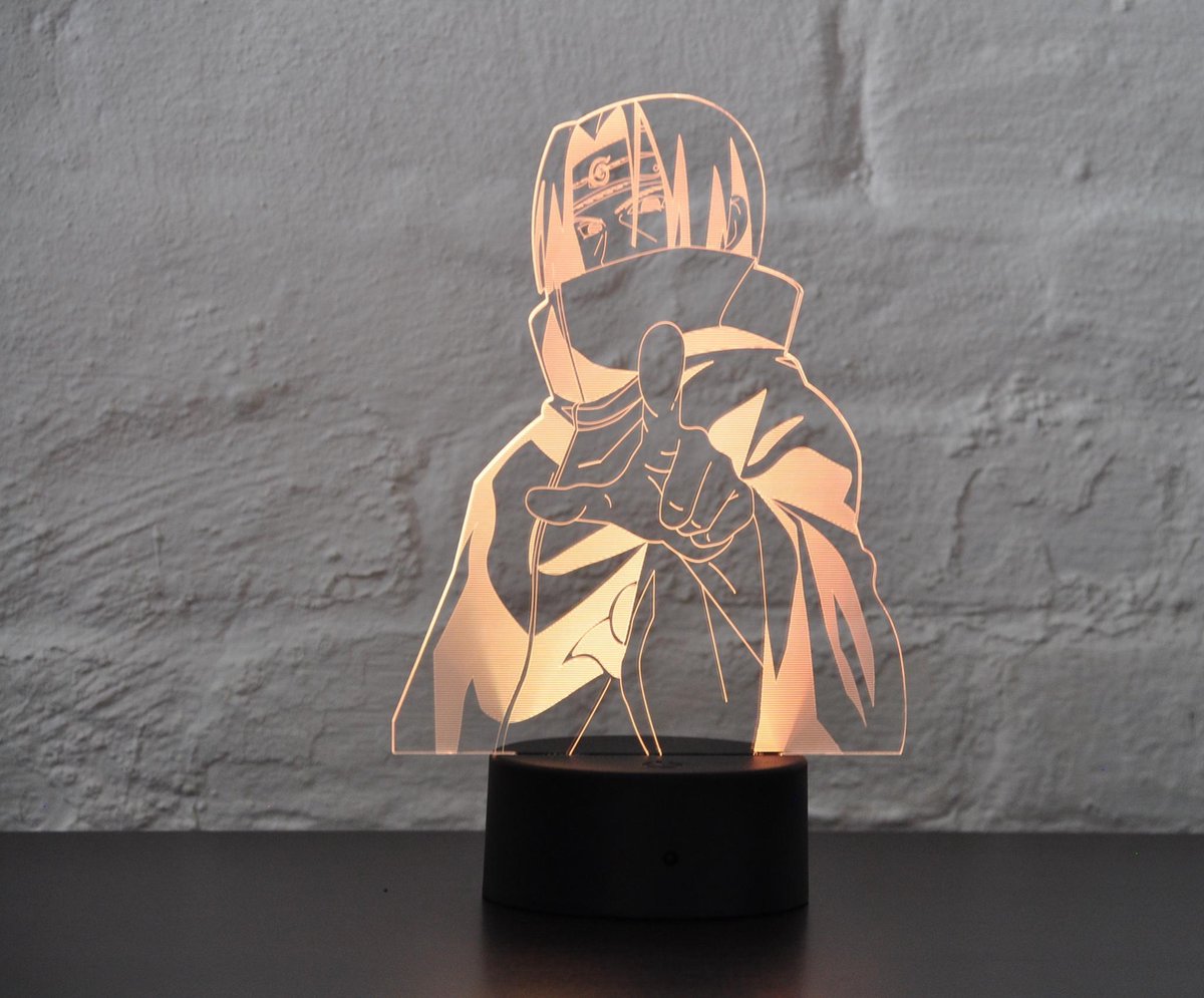 DawnLights - Itachi Design - Naruto - 3D Lamp - Led Licht - Anime | bol.com