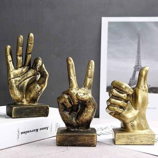 BaykaDecor - Uniek Beeld Duim Gebaar - Handgebaar - Pop Design ...