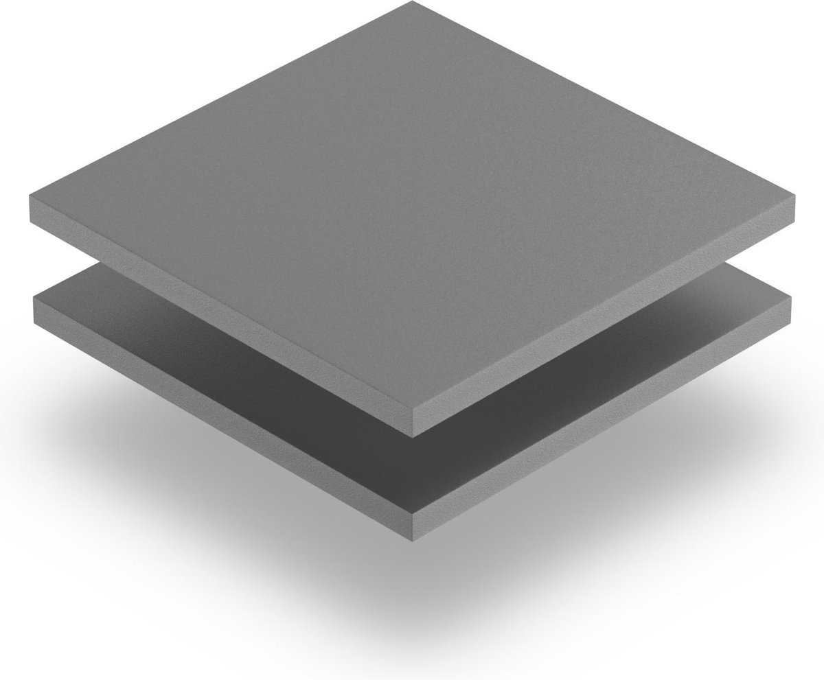 Geschuimd PVC grijs 5 MM RAL 7005 - 150x90cm | bol.com