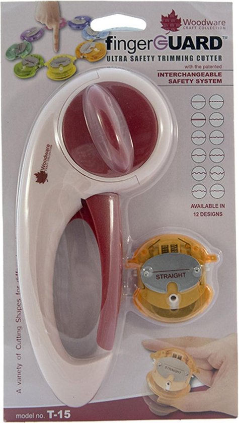 Woodware Rolmes - Finger Guard Hand Trimmer - T-15 - met 1 Straight mes ...