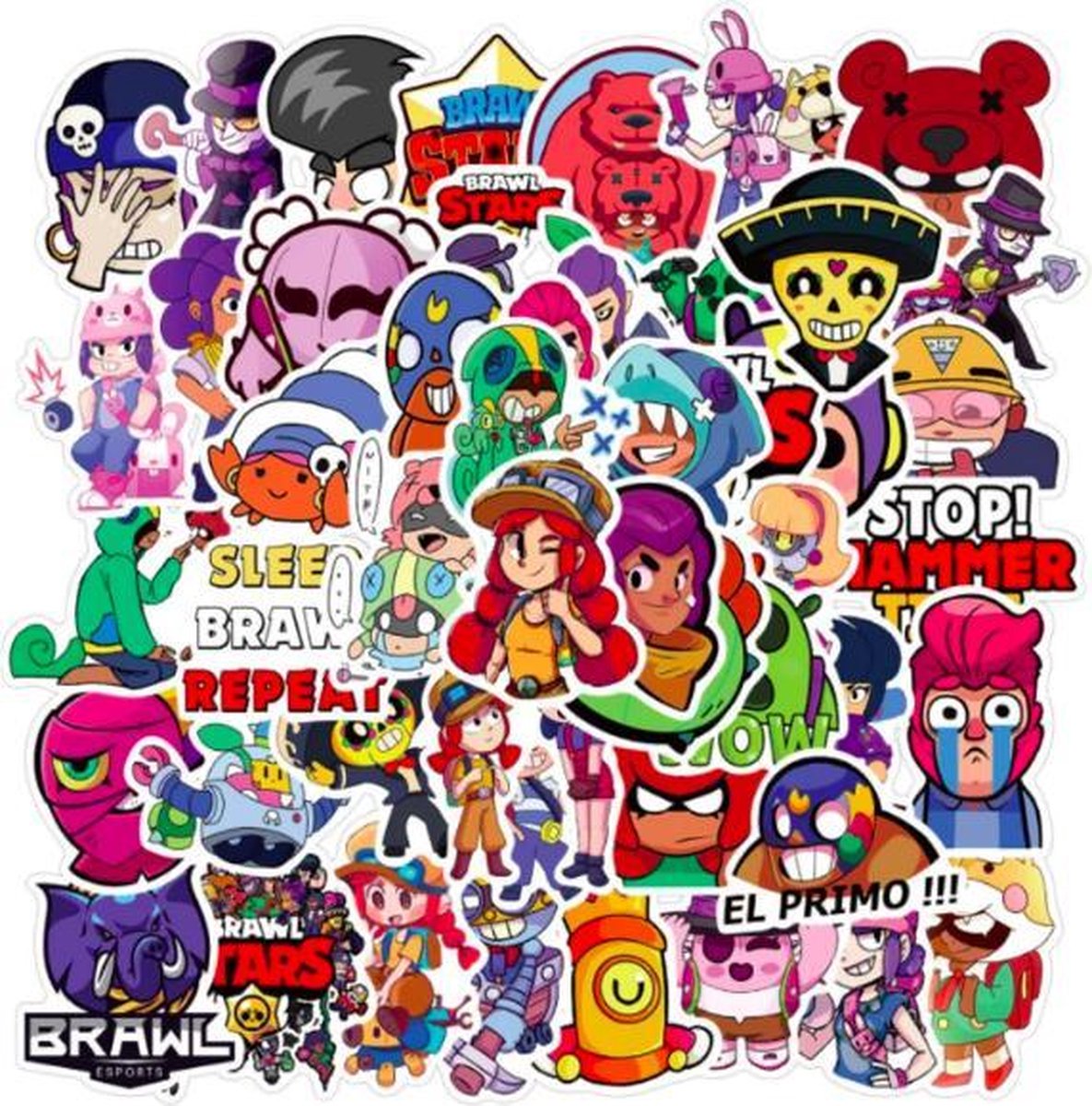 ProductGoods - 50 Stuks Brawl Stars Stickers - Muur Decoratie - Koffer ...
