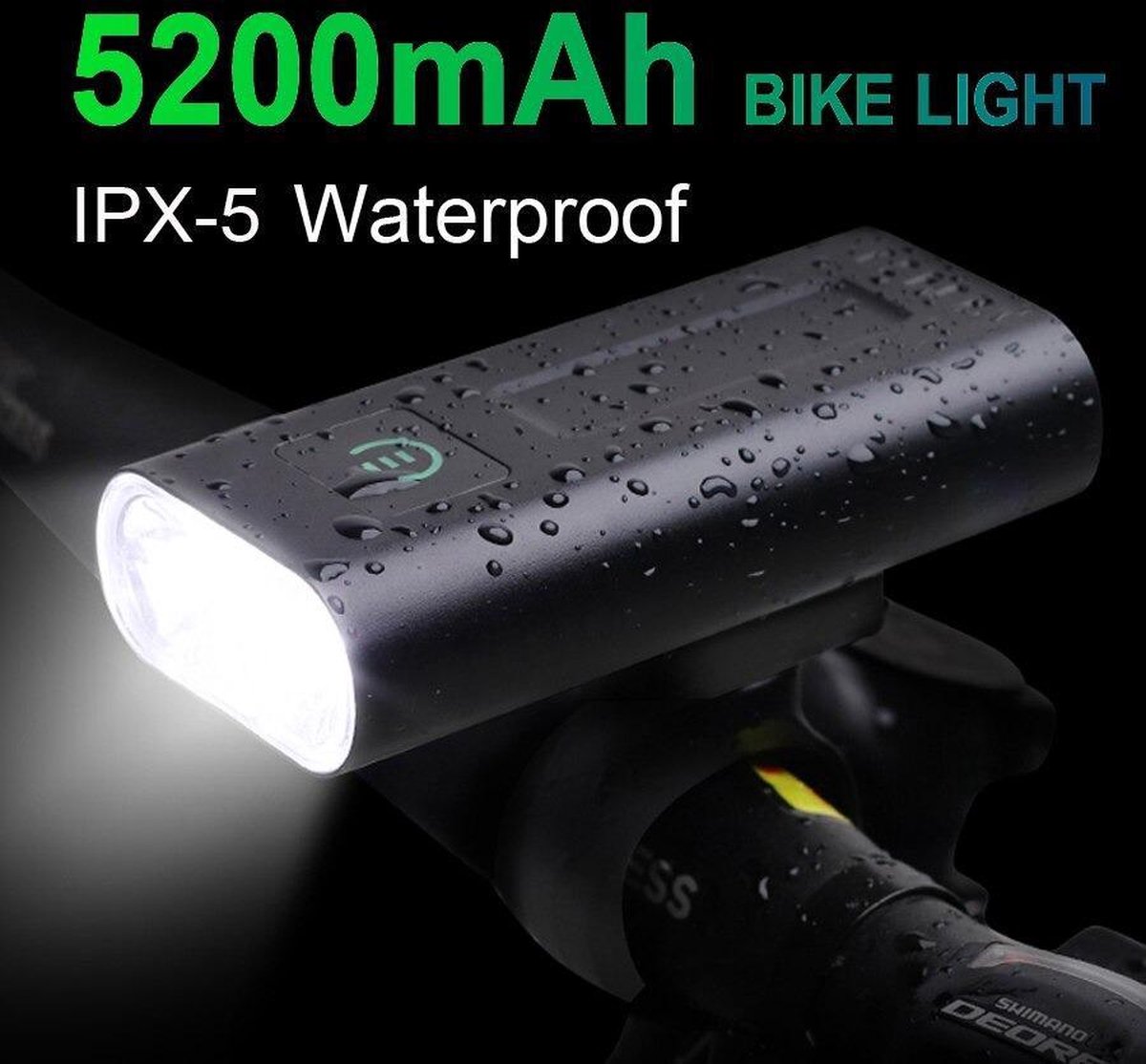 Fietslamp - Fiets voorlicht - Fietsverlichting USB Oplaadbaar ...