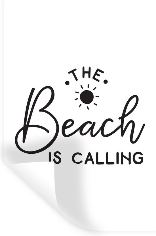 Muurstickers - Spreuken - The beach is calling - Quotes - 60x90 cm ...