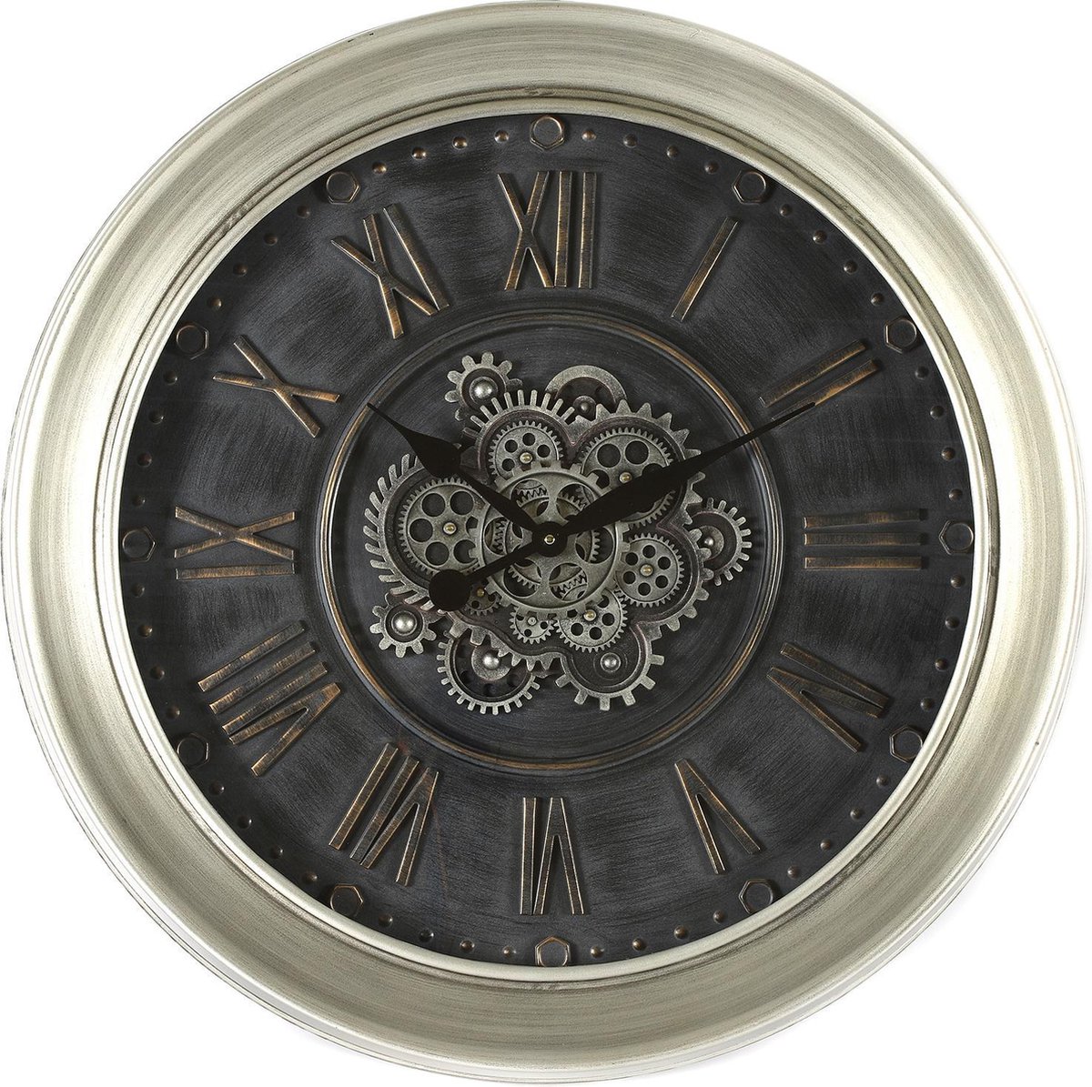 Countryfield - Wandklok Maddox messing Ø80CM | bol