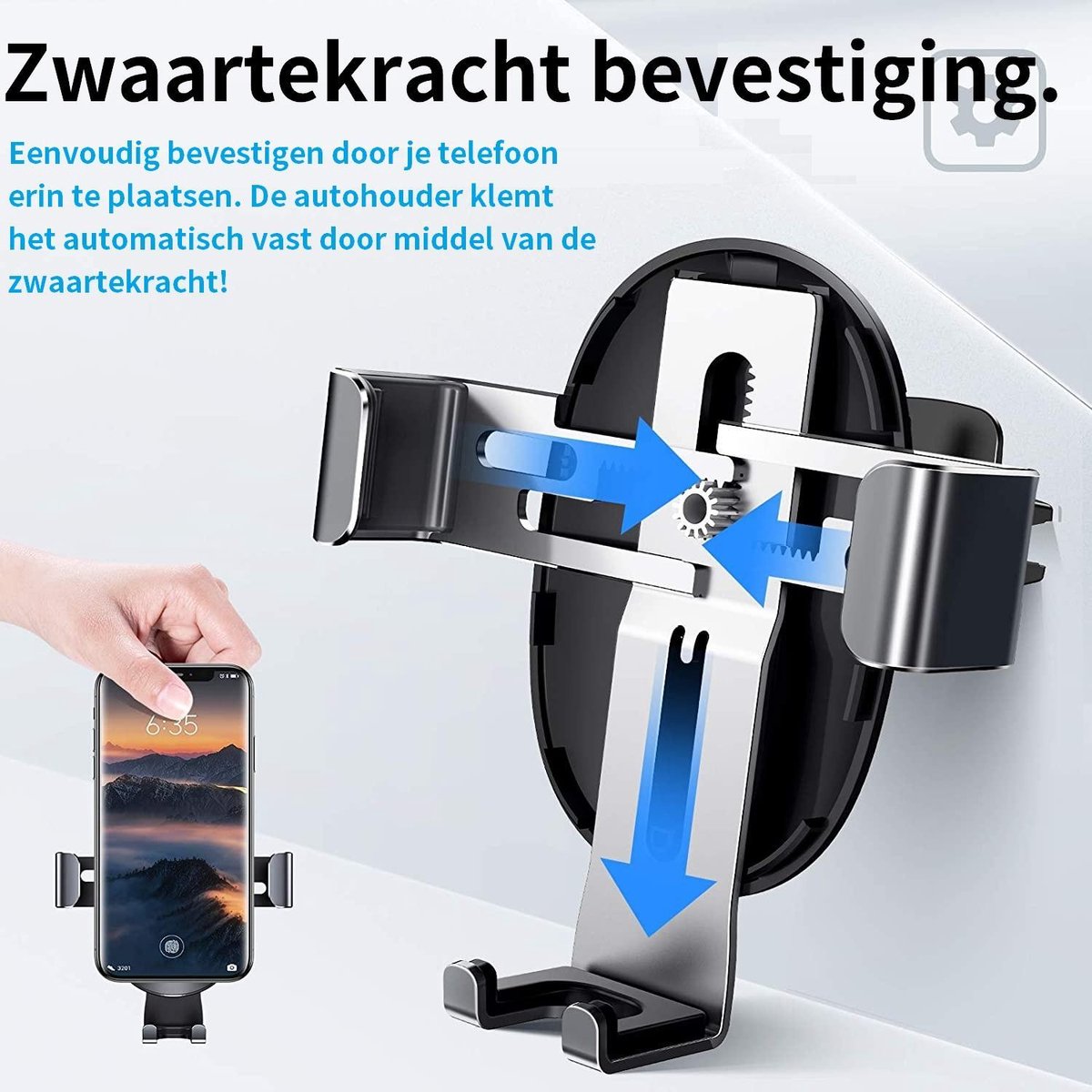 Telefoonhouder Met Zuignap - Autohouder Voor Voorruit En Dashboard ...