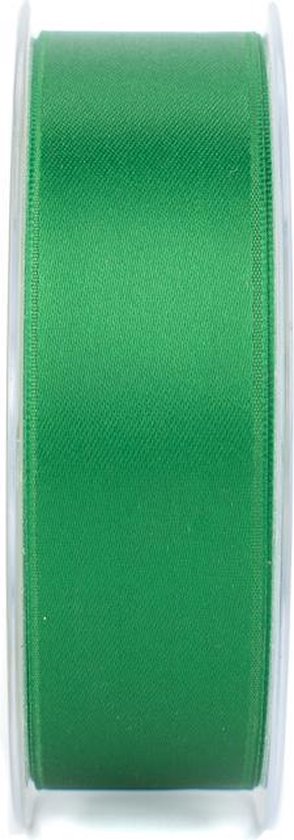 Cadeaulint - Lint - Satijn - Groen (25 meter lang, 2.5 centimeter breed ...