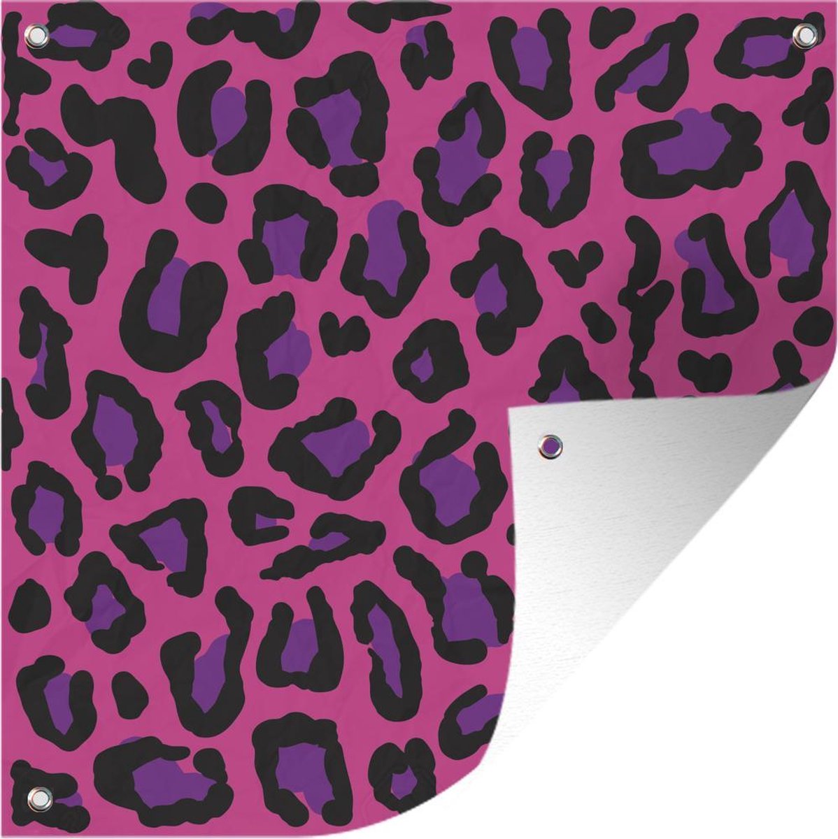 Poster de Jardin Imprimé Panthère - Rose - Violet - 200x200 cm - Toile ...