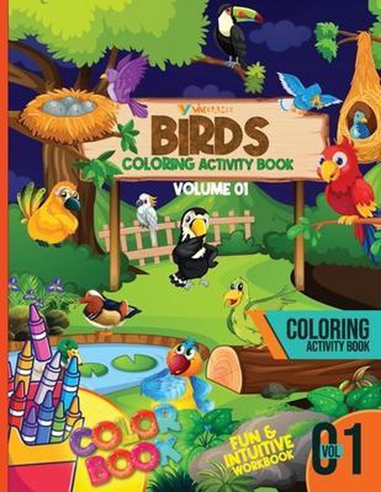 Coloring and Activity Book- Bird Coloring Activity Book Volume 01, VIV ...