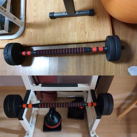 OneTwoFit Halterset | Verstelbare Halterset | Stevig | 20Kg | Rood ...