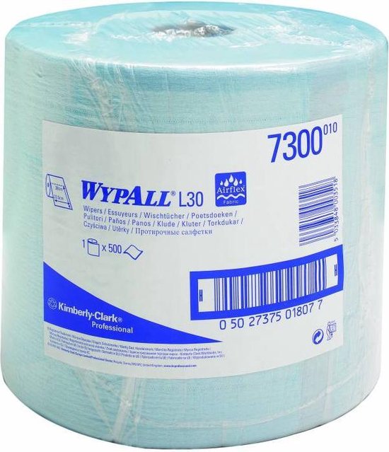 Poetsrol wypall 7300 l20 2-lgs 190m 500vel blauw | Rol a 500 vel | bol