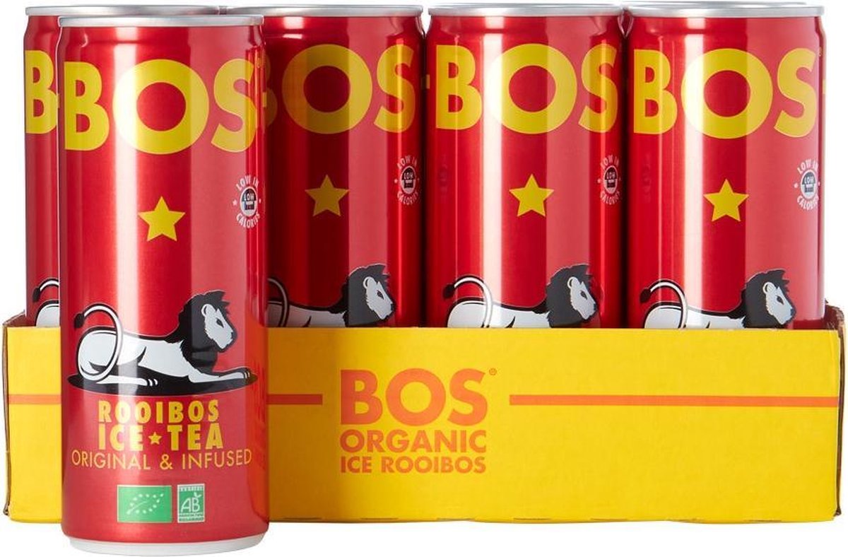 BOS | Organic Ice Tea | Rooibos Original | Koolzuurvrij | Tray 12 ...