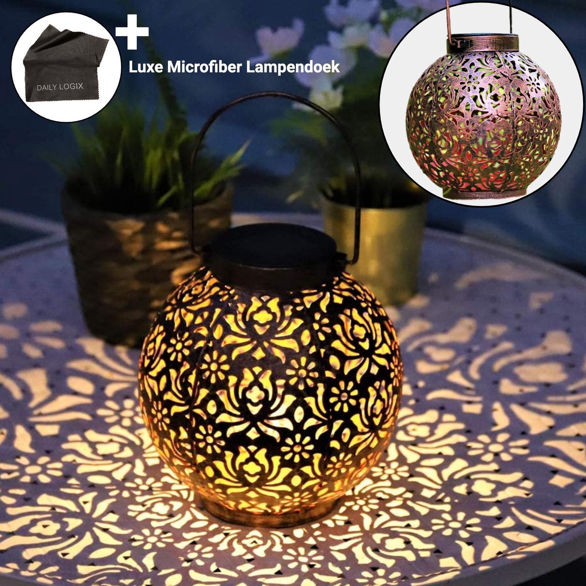 Solar Tuinverlichting op Zonneenergie Tafellamp en Hanglamp Voor Tuin ...