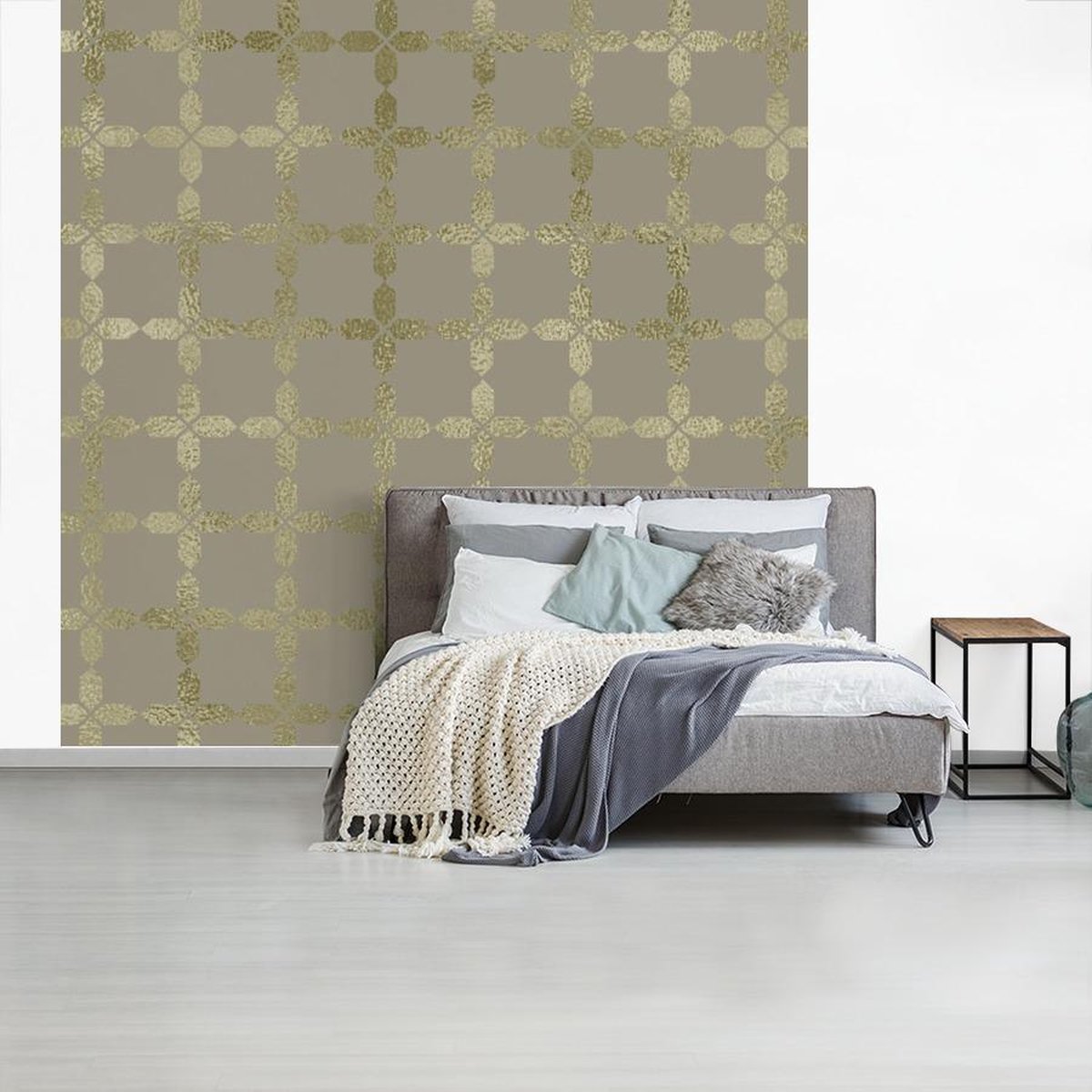 Behang - Fotobehang Patronen - Luxe - Goud - Breedte 220 cm x hoogte ...