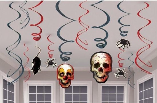 Hangdecoratie swirl horror 12 stuks | bol.com