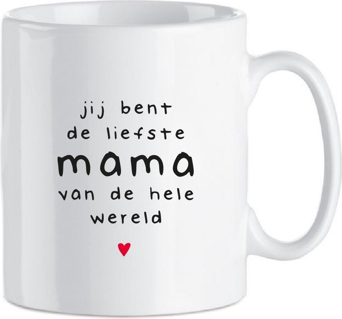 Mok met tekst- Mokken- Cadeau voor Mama-Cadeau voor moeder-Jij bent de liefste mama +... | bol.com