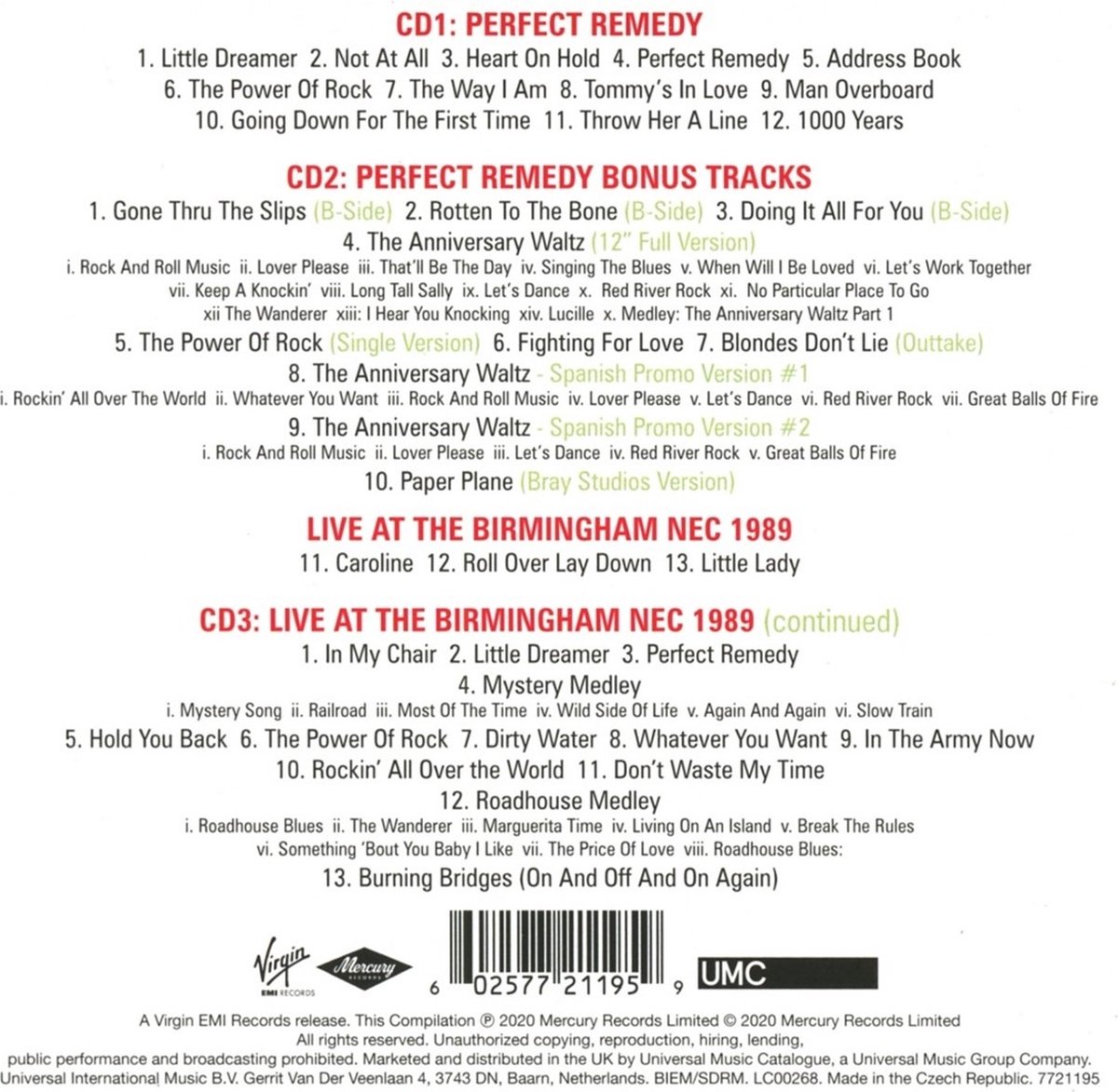 Status Quo - Perfect Remedy (CD) (Deluxe Edition), Status Quo | CD ...