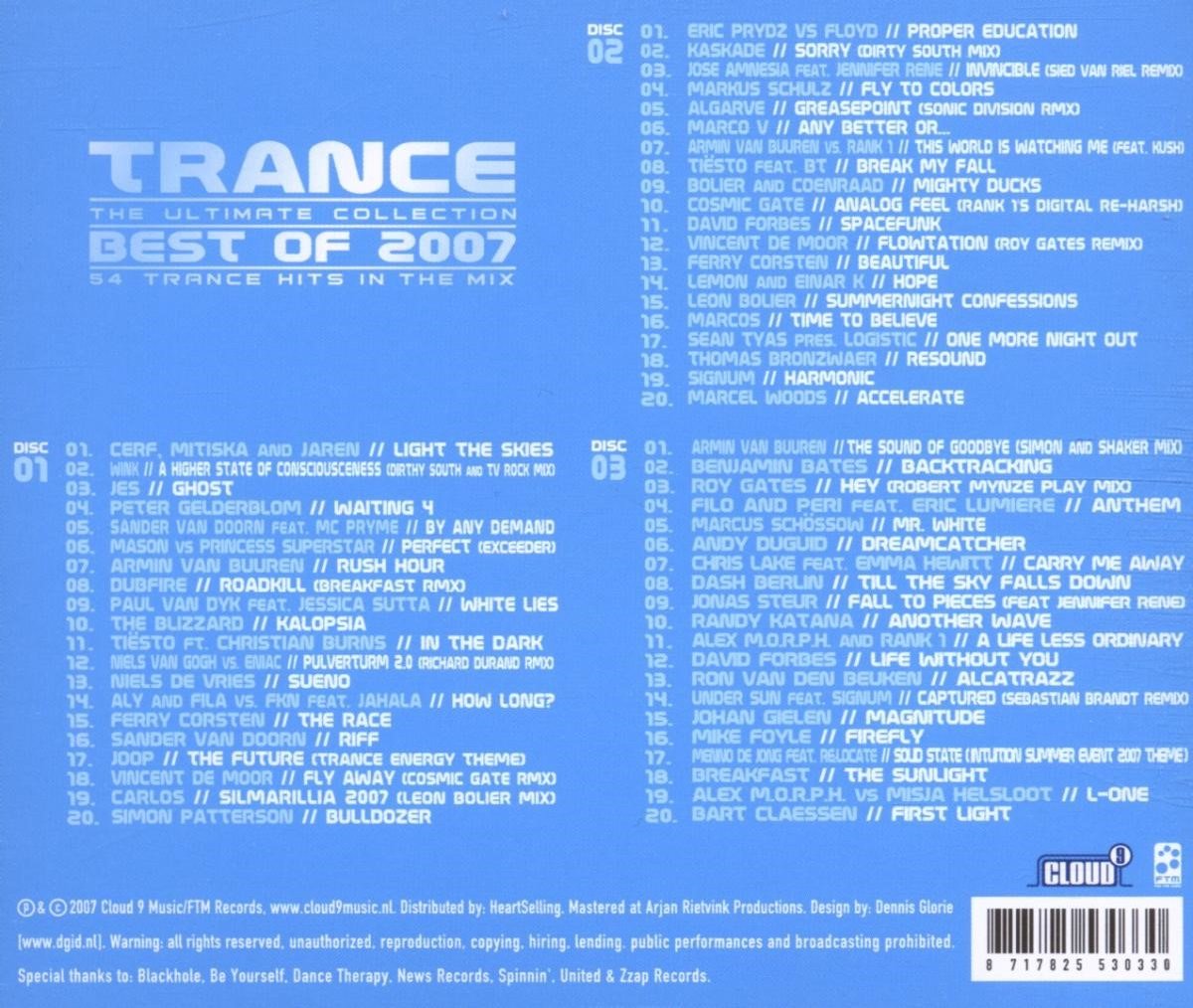 Various Artists - Trance Ultimate Coll. Best Of 2007 (CD), various ...