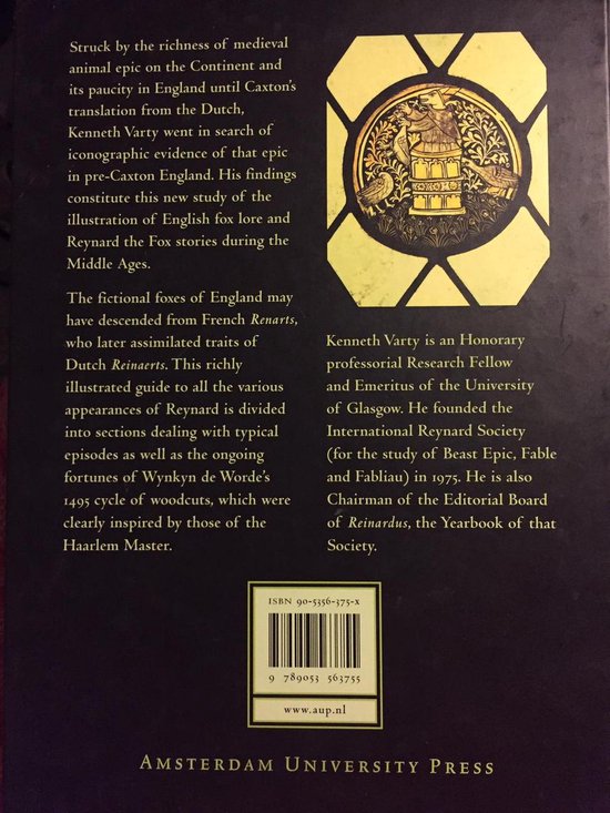 Reynard, Renard, Reinaert, Kenneth Varty | 9789053563755 | Boeken | bol