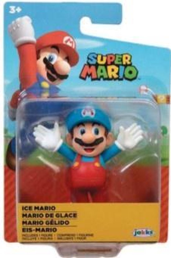 Super Mario Mini Action Figure - Ice Mario (Arms Up) | bol