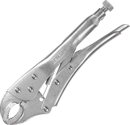 Gebogen griptang 10" Deli Tools EDL2001 (zilver) | bol