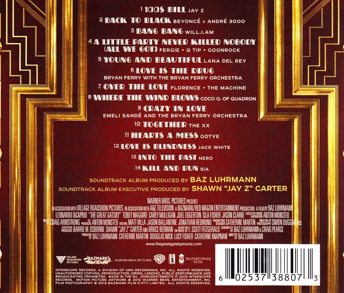 Various Artists - The Great Gatsby (CD) (Original Soundtrack), Original ...