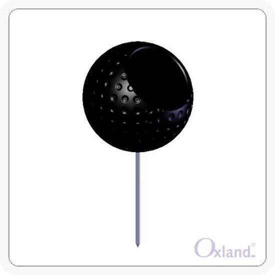 Golfbal dimple tee marker inclusief stalen pin – personaliseerbaar ...