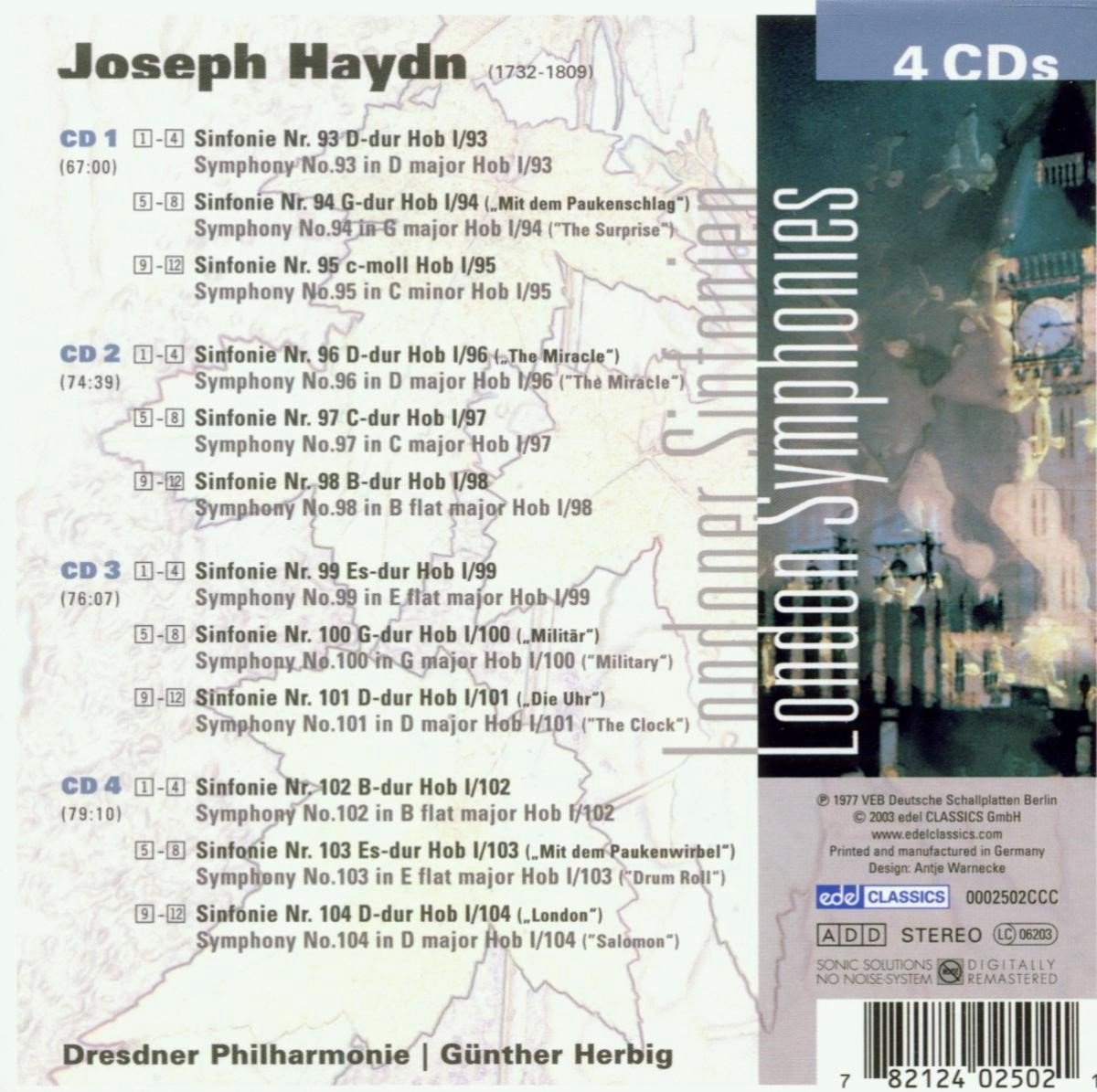 Haydn, Londoner Sinfonien, Herbig, Dp (CD), Herbig, Gunther, Dp | CD ...