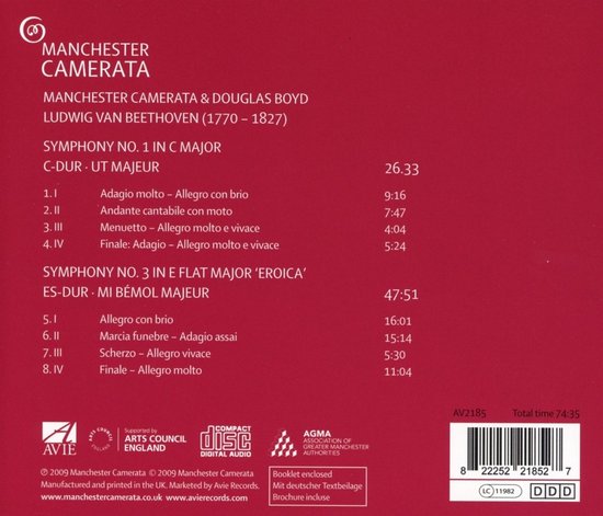 Manchester Camerata - Symphonies Nos.1 & 3 (CD), Douglas Boyd | CD (album) | Muziek | bol
