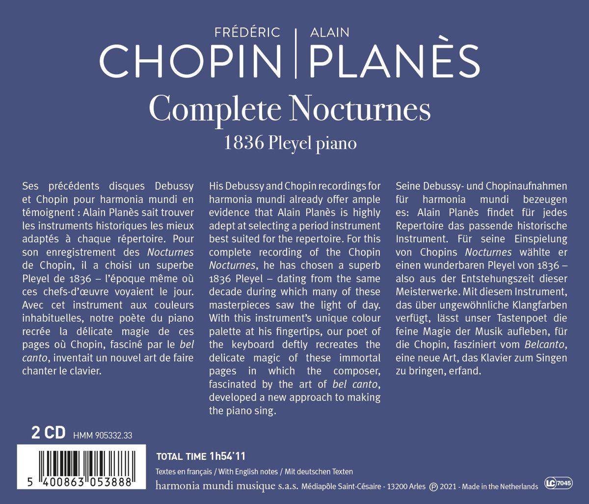 Alain Planès - Chopin: Complete Nocturnes (CD), Alain Planes | CD ...
