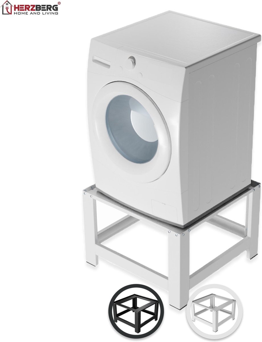 Herzberg: Universele Wasmachine Verhoger - Wit - 40cm - Antislip - In ...