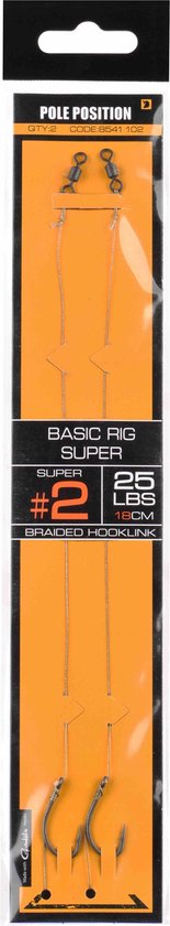 Pole Position Pole Position Basic Rig Super 18cm - 25lb (2 pcs) - Maat ...