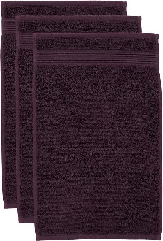 Beddinghouse Sheer set van 3 Gastendoekjes - 30x50 cm - Donker Rood ...