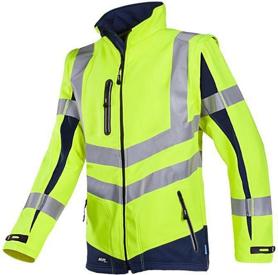 Sioen MALDEN softshell jas 03010361 - HV Geel/Navy - S | bol