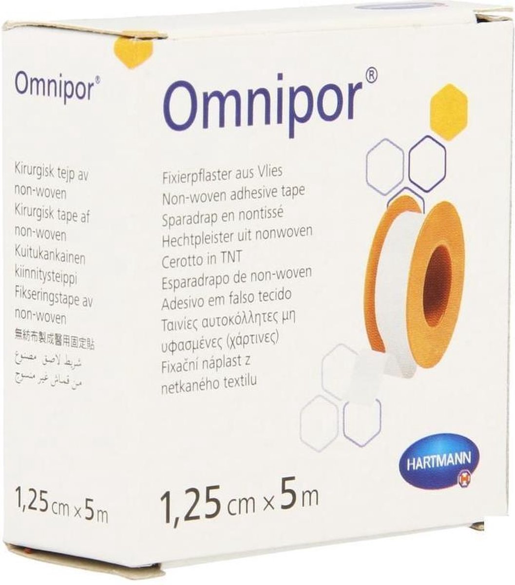 Hartmann - Omnipor - hypoalergeen fixatiepleister - 1,25cm x 5meter | bol