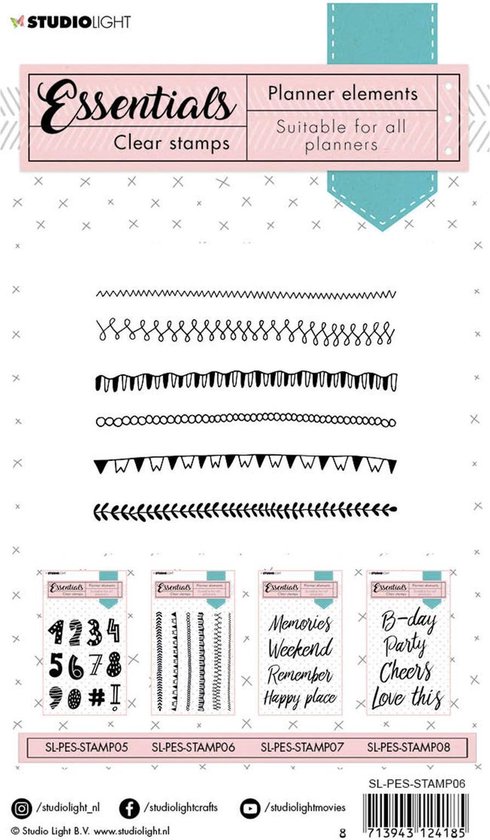 Studio Light Clear stamp - planner essentials - Borders | bol.com
